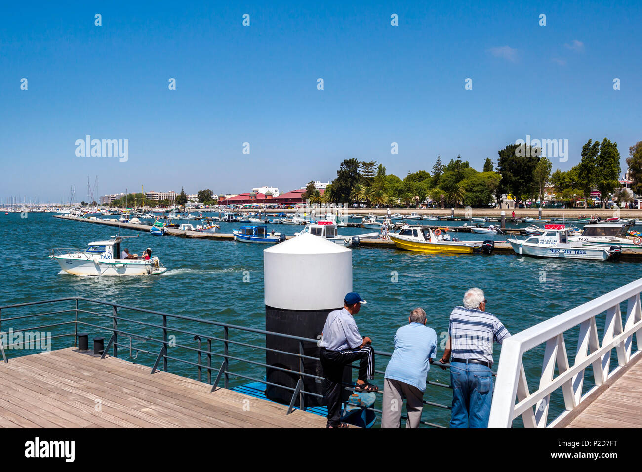 Promenade and harbour, Olhao, Algarve, Portugal Stock Photo - Alamy