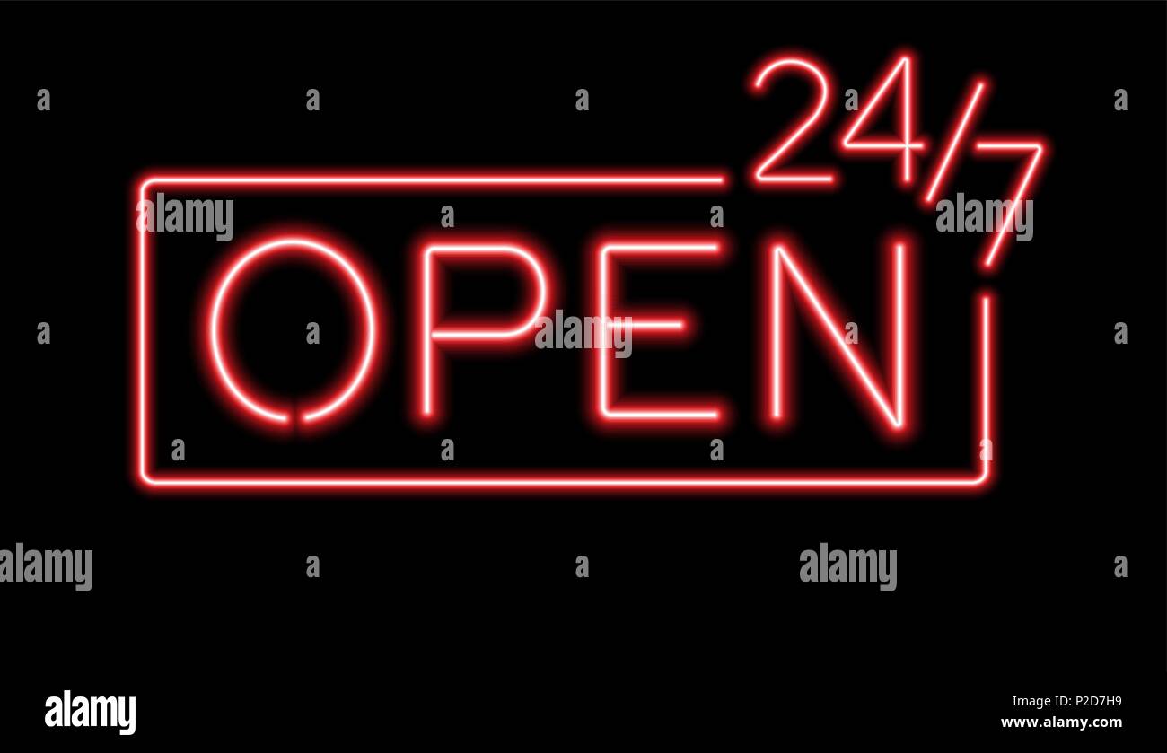 Neon lights wall Stock Vector Images - Alamy