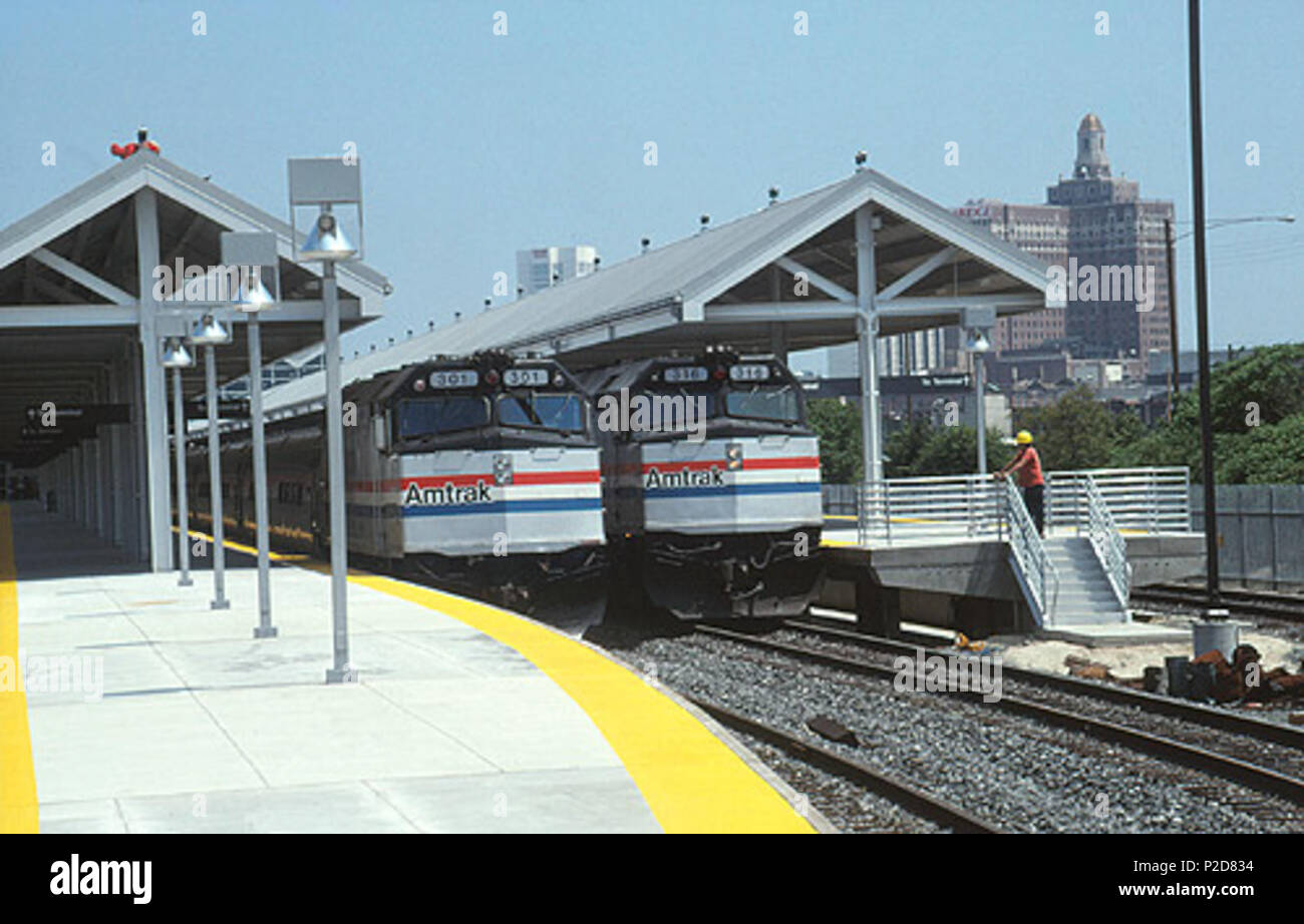 . English: The Atlantic City Express at Atlantic City station in June ...