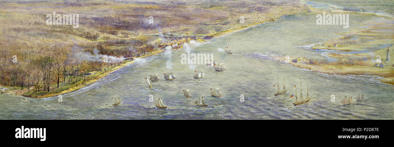 . English: Bird's-eye view looking northeast from approximately foot of ...