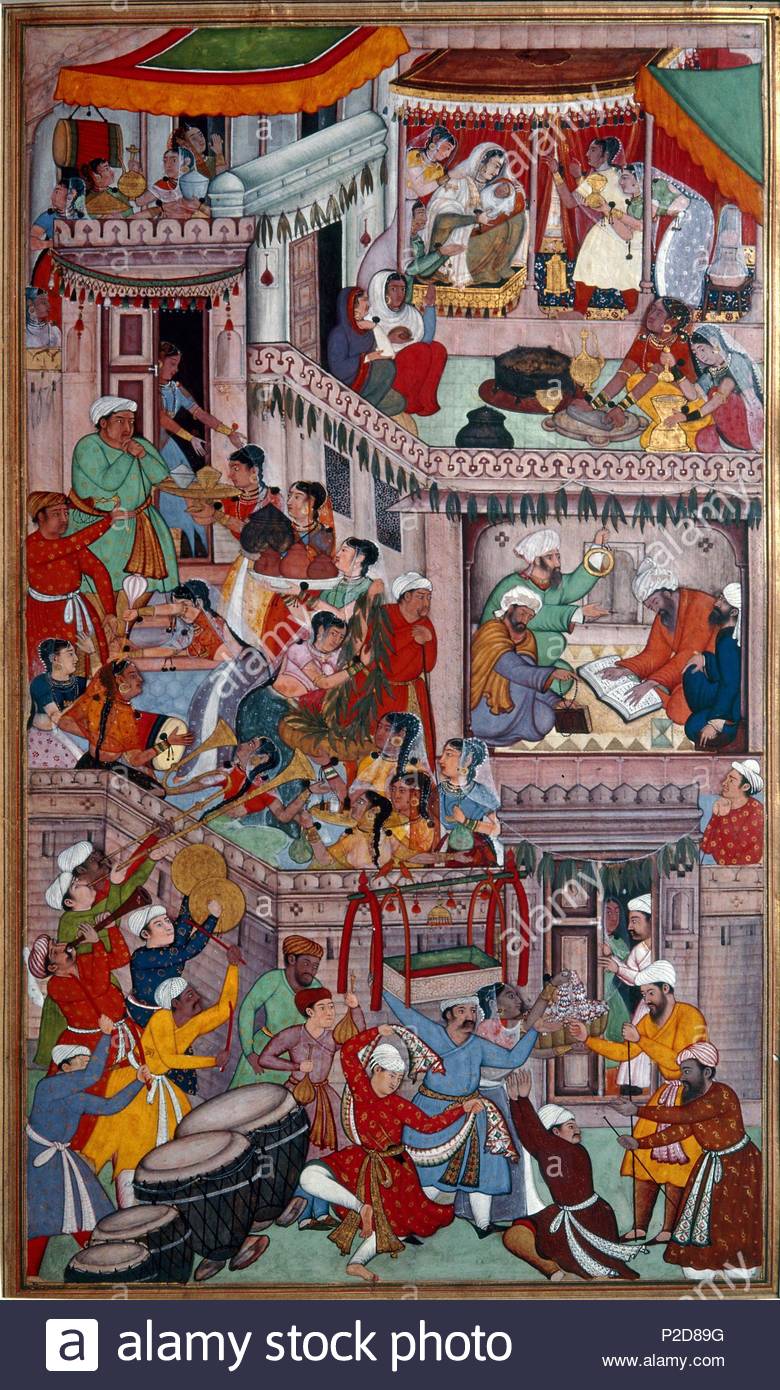 Akbar Painting Akbarnama Stock Photos & Akbar Painting Akbarnama Stock ...