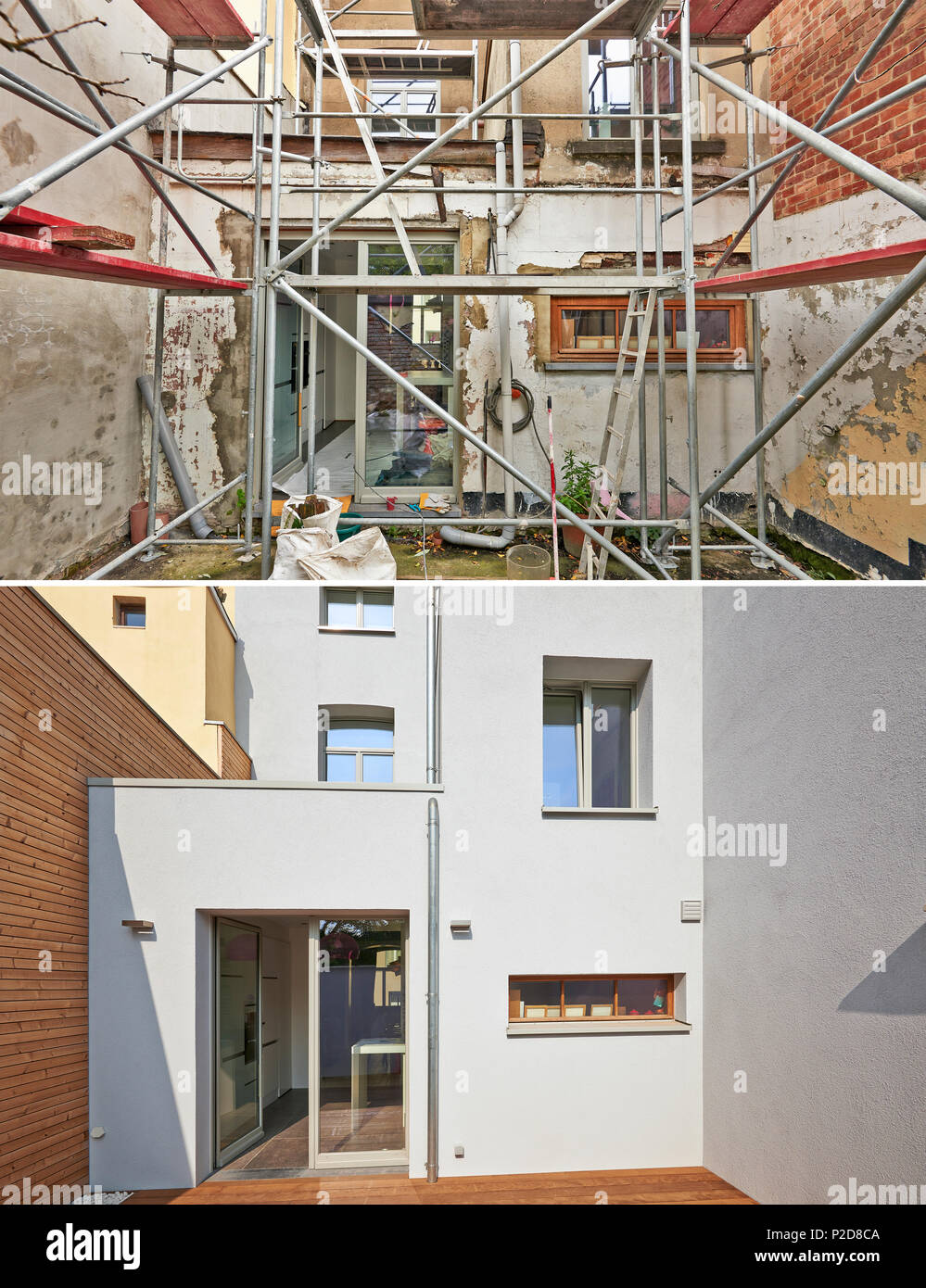 Before and after building hi-res stock photography and images - Alamy