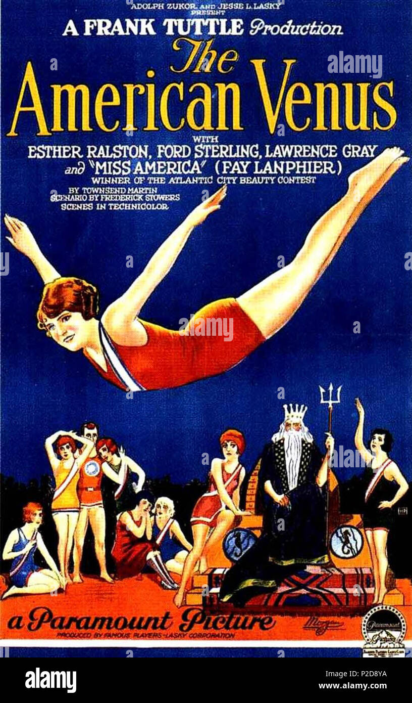 . English: This is a poster for the 1926 film The American Venus. 1926 ...