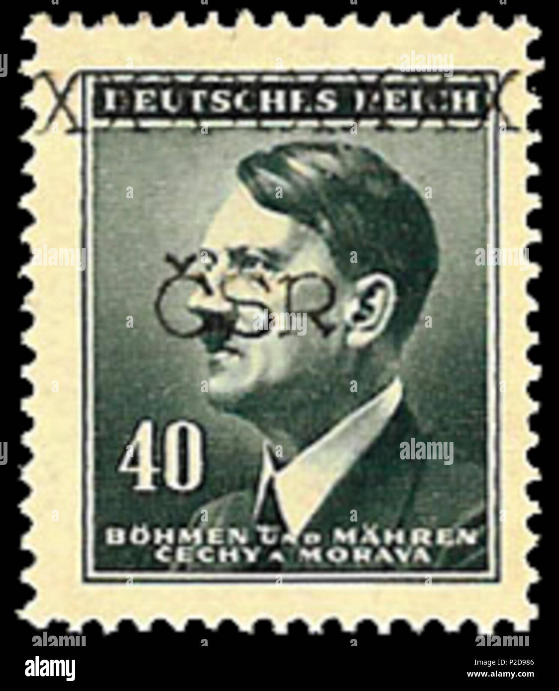 . English: Postage stamp of Third Reich Protectorate of Bohemia and ...