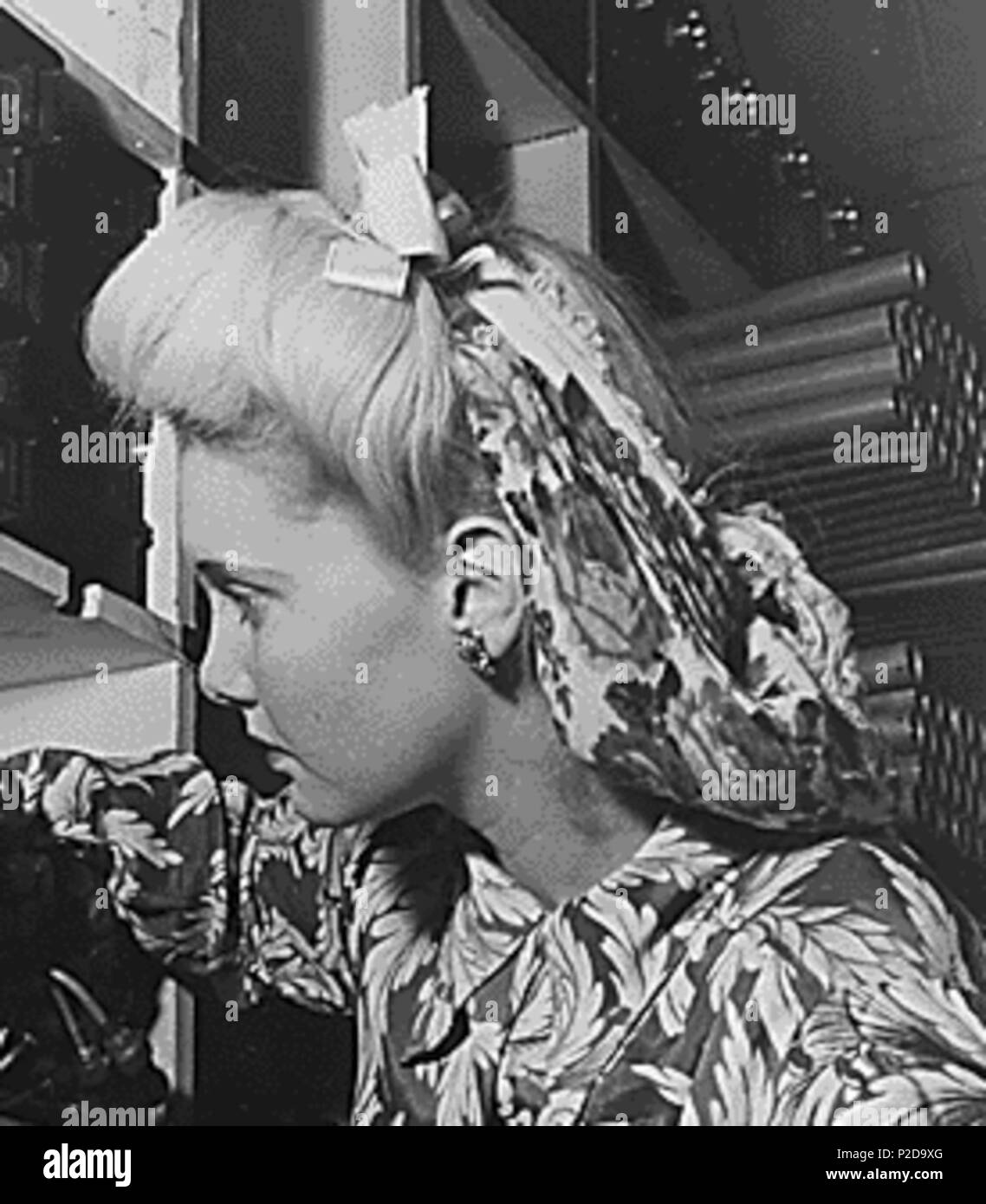 Hairstyle image Black and White Stock Photos & Images - Alamy