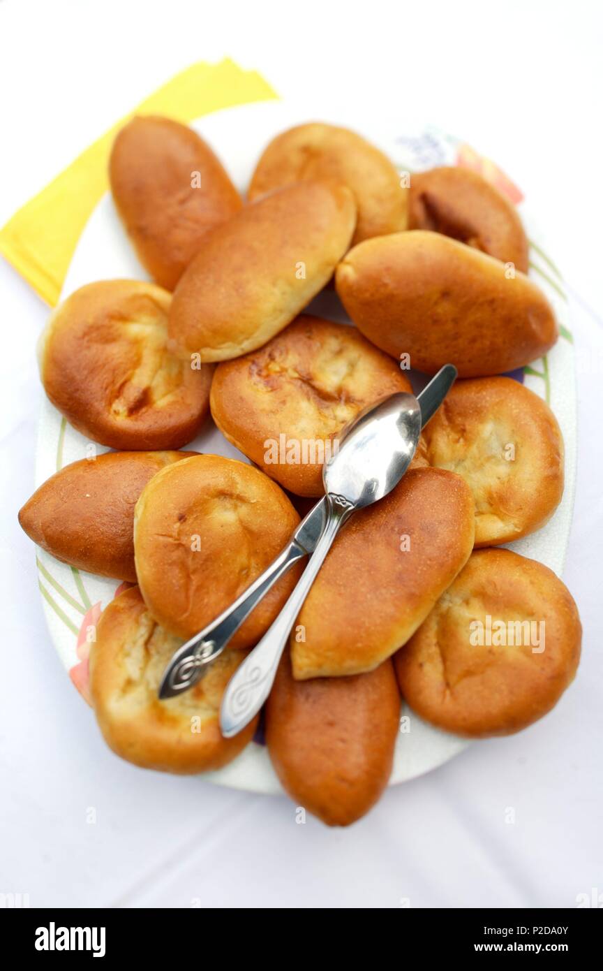 Russia, Moscow, potato pierogi Stock Photo - Alamy