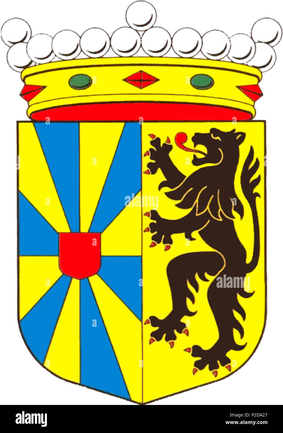 13 Coat of arms of West Flanders Stock Photo - Alamy
