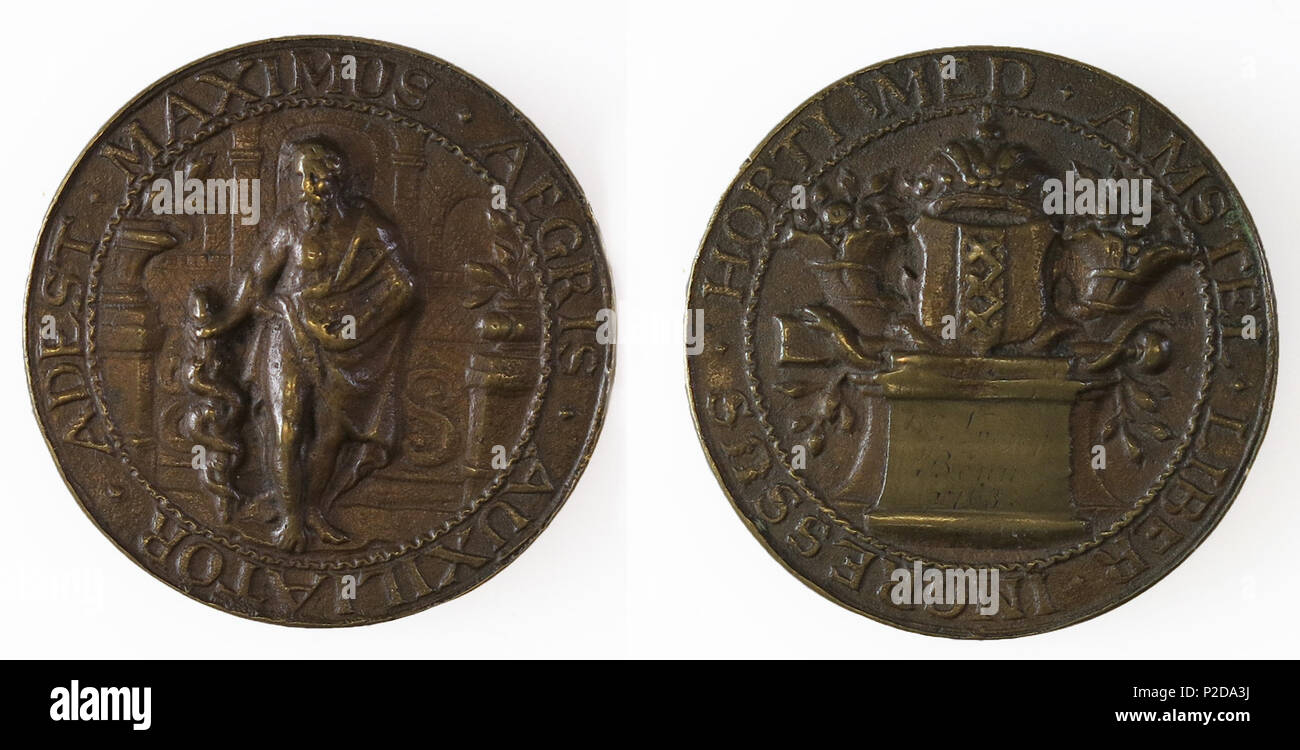 . Collegium Medicum toegangspenning Hortus Medicus, t.n.v. Andreas Bonn ...