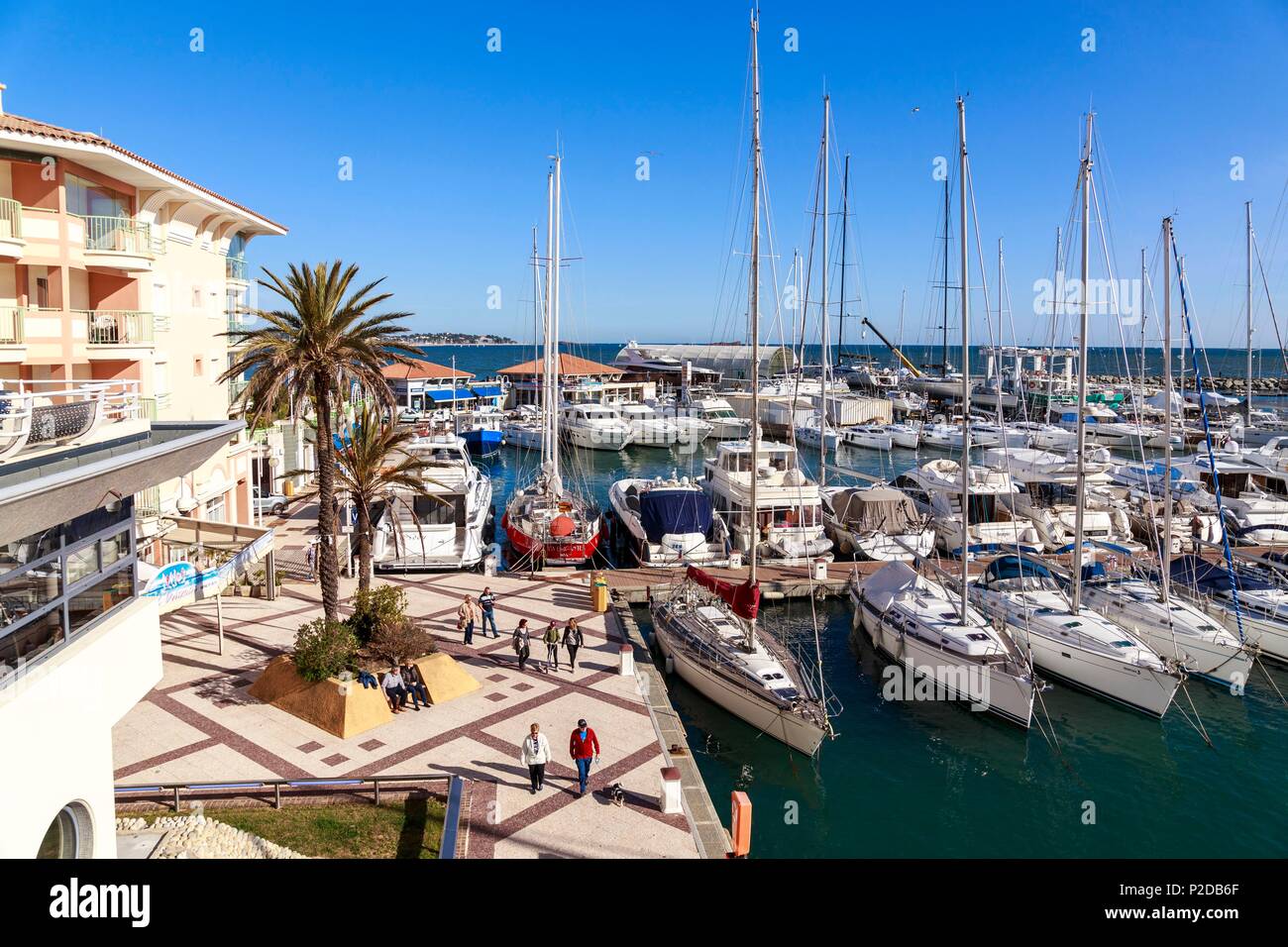 France, Var, Frejus, Port Frejus Stock Photo - Alamy