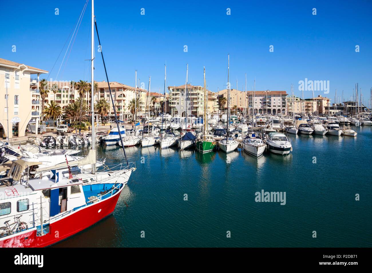 France, Var, Frejus, Port Frejus Stock Photo - Alamy