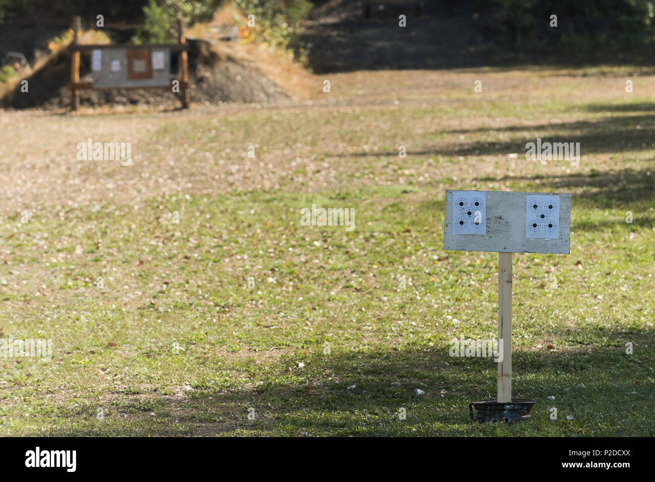 Targets for a shooting range Stock Photo - Alamy