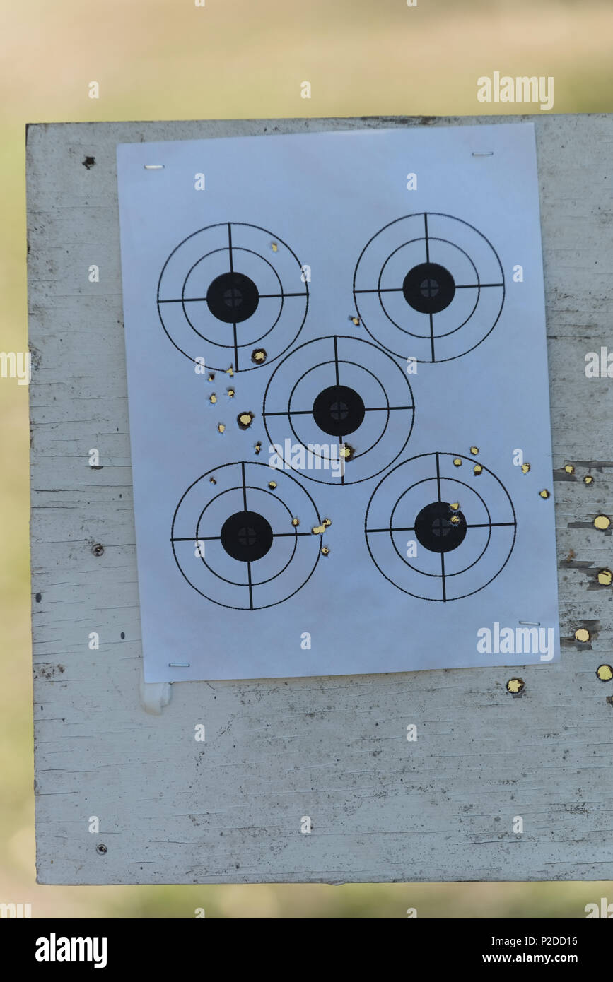 Target for a shooting range Stock Photo - Alamy
