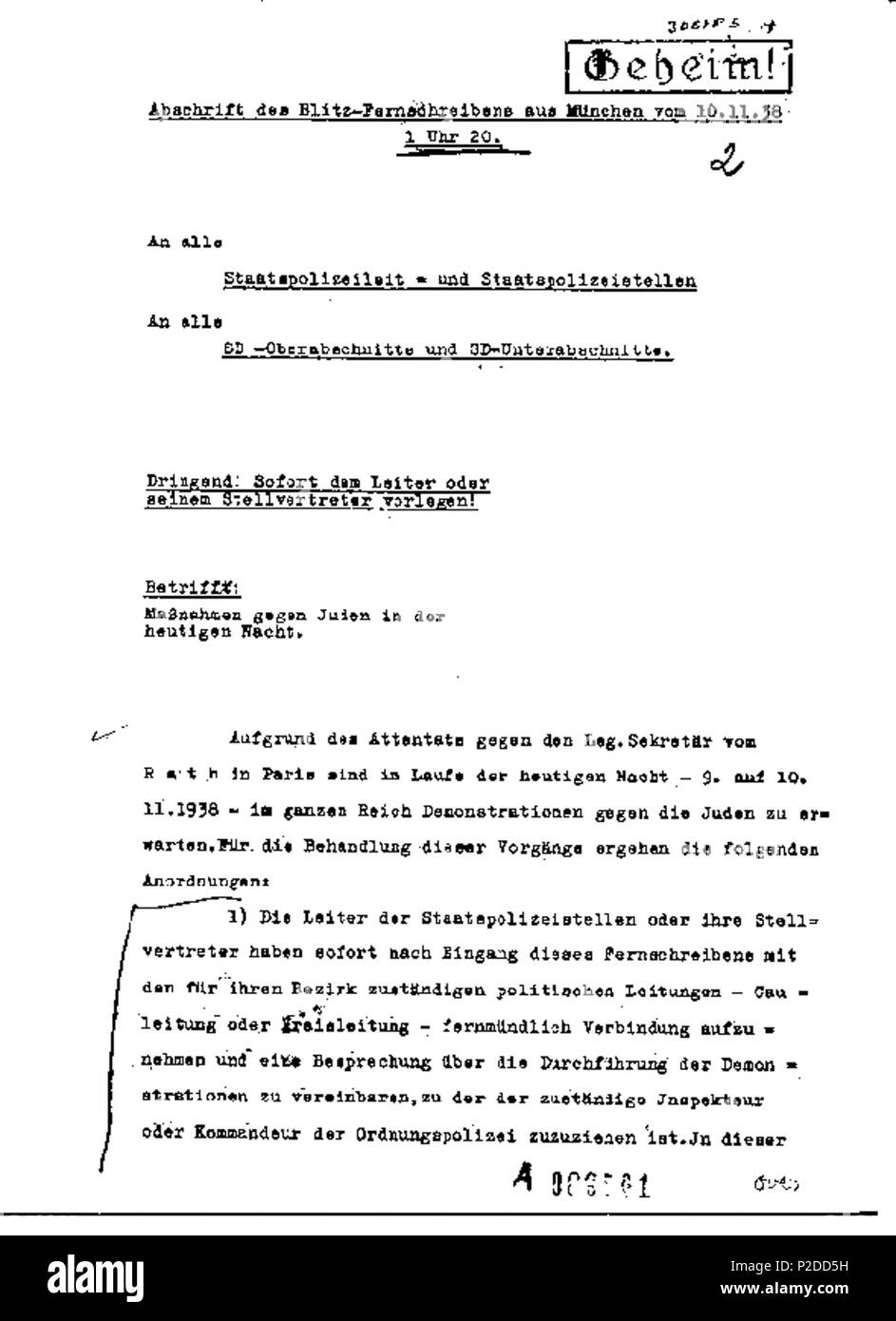 1938 kristallnacht Black and White Stock Photos & Images - Alamy