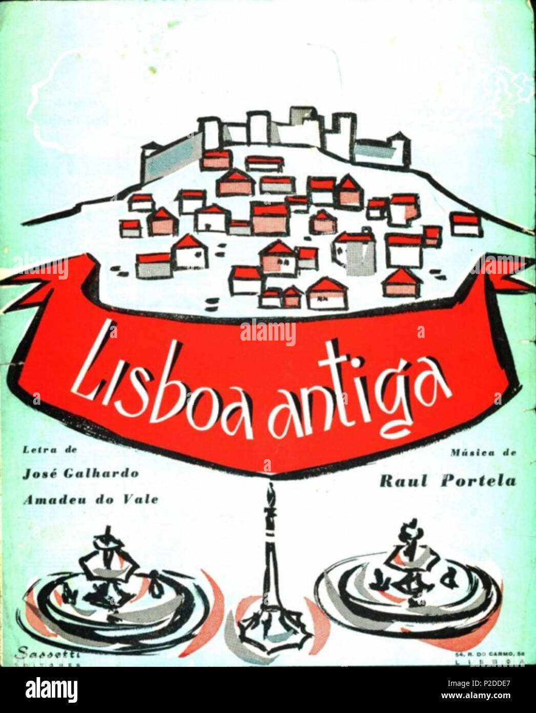 . English: Sheet music cover for the song Lisbon Antigua . 1937 ...