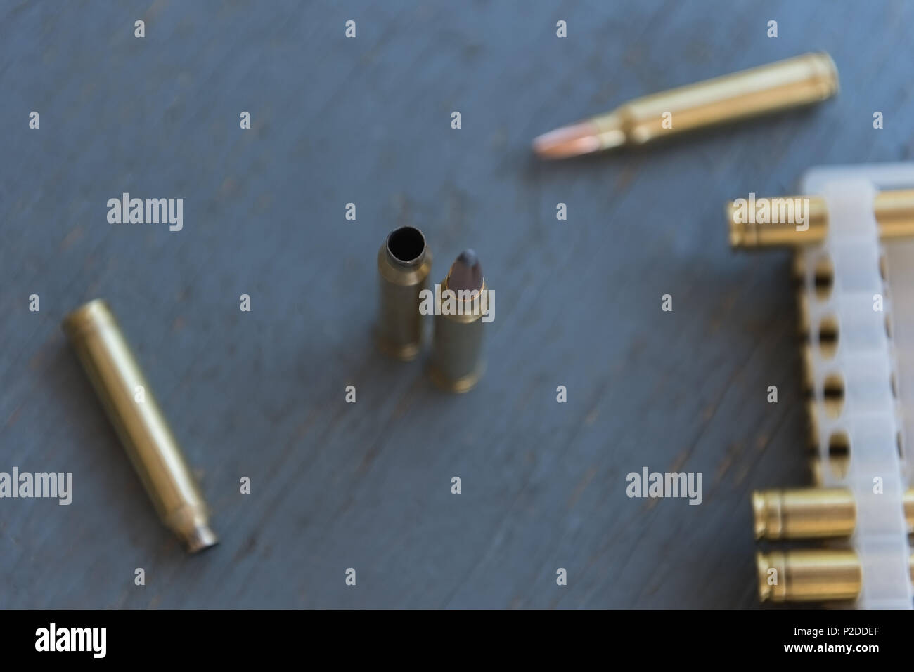 Bullet on table hi-res stock photography and images - Alamy