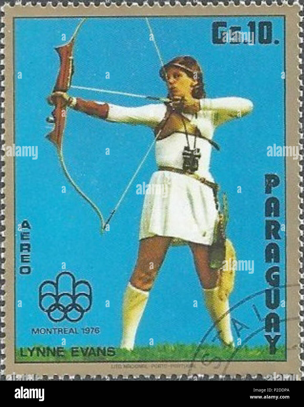 . Lynne Evans . 1975. Unknown 32 Lynne Evans 1975 Paraguay stamp Stock ...