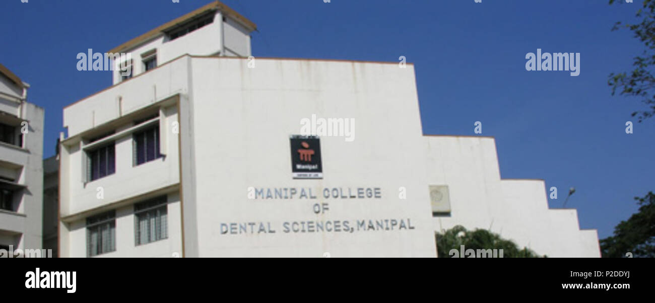 . English: The front building of Manipal College of Dental Sciences ...