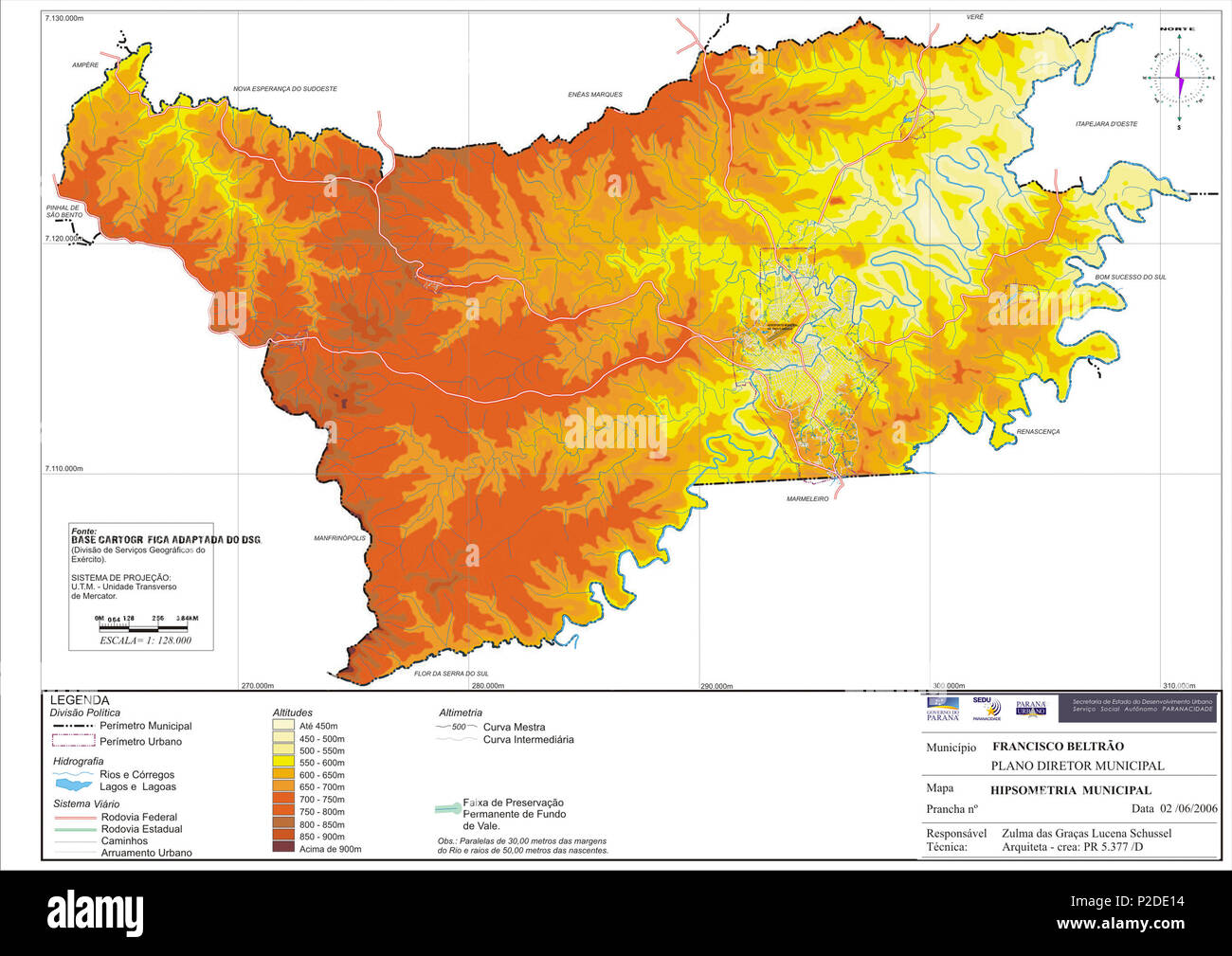 33 Mapa fisico beltrão Stock Photo - Alamy