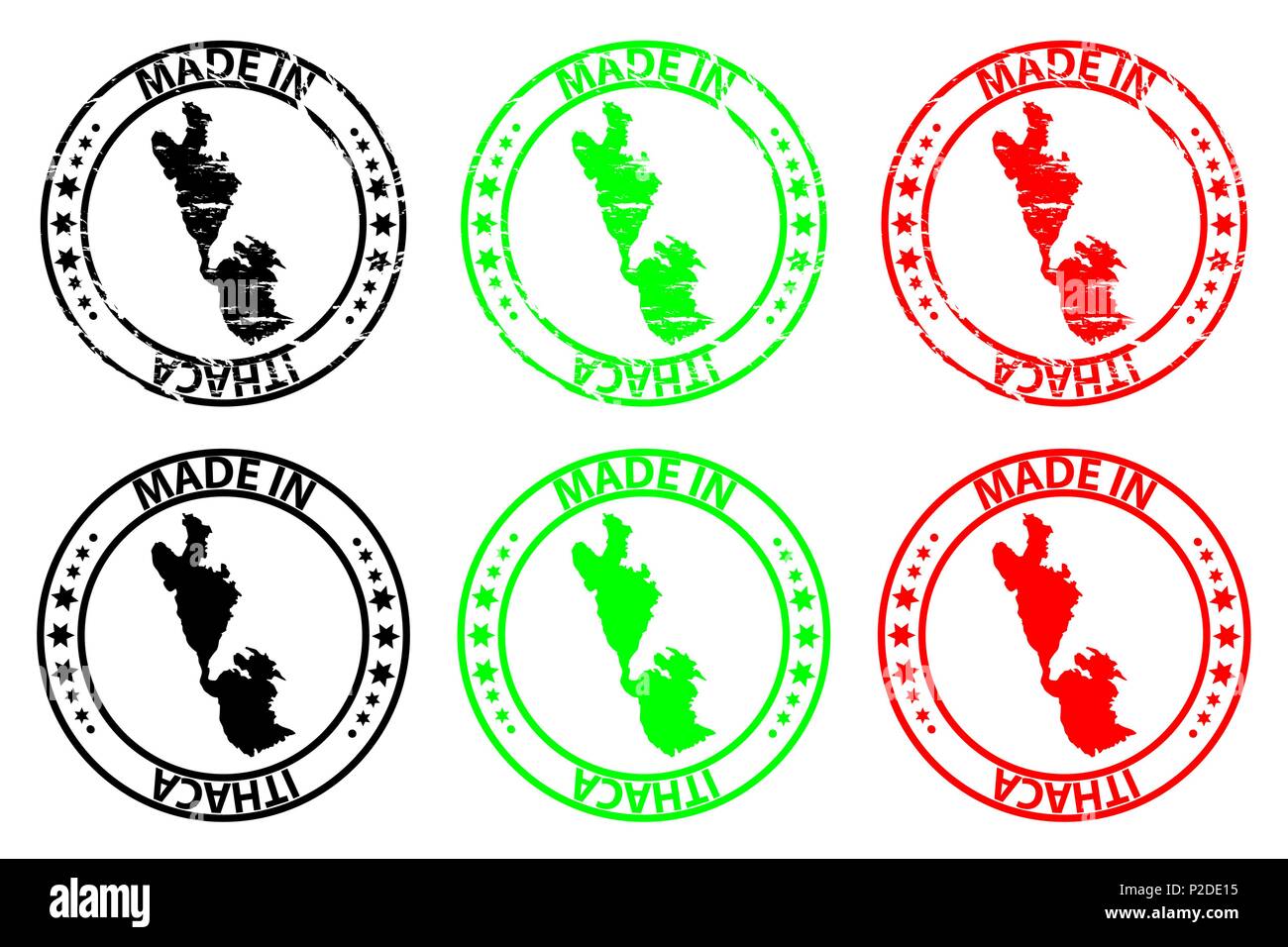 Map of ithaca hi-res stock photography and images - Alamy