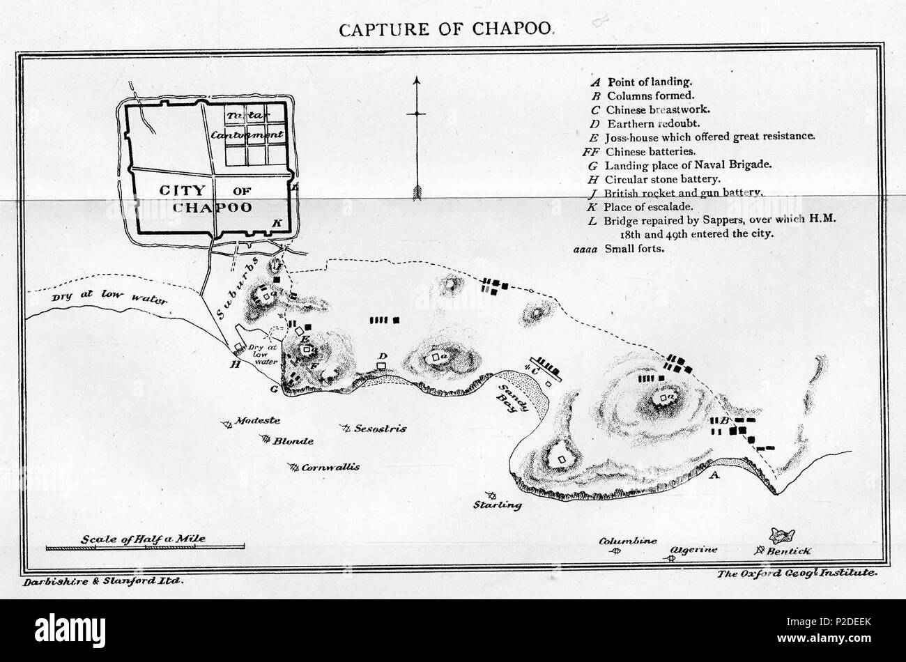 Map of the capture of Chapoo Stock Photo - Alamy