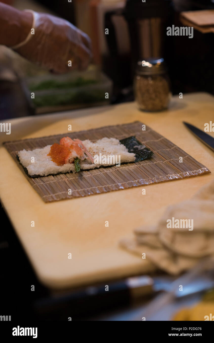 Traditional sushi table hi-res stock photography and images - Alamy