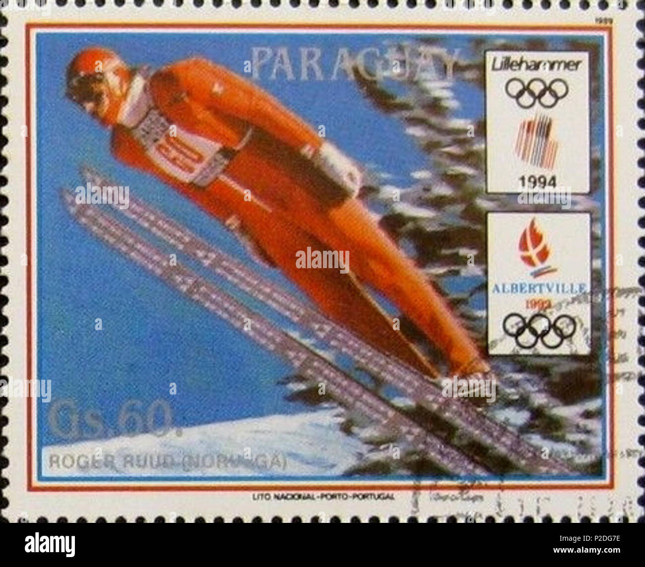 . Roger Ruud . 1989. Unknown 49 Roger Ruud 1989 Paraguay stamp Stock ...