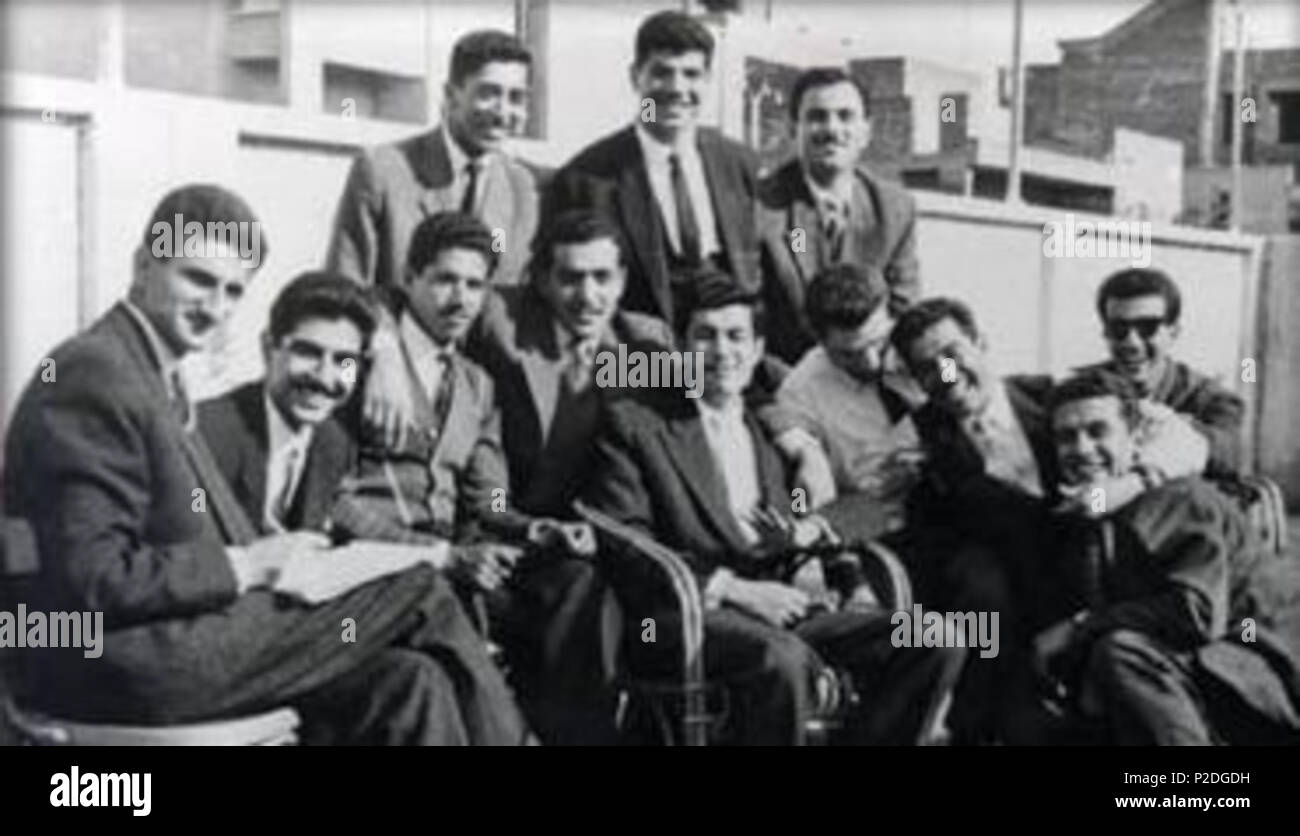 . Saddam Hussein and the Ba'ath Party student cell, Cairo, in the ...