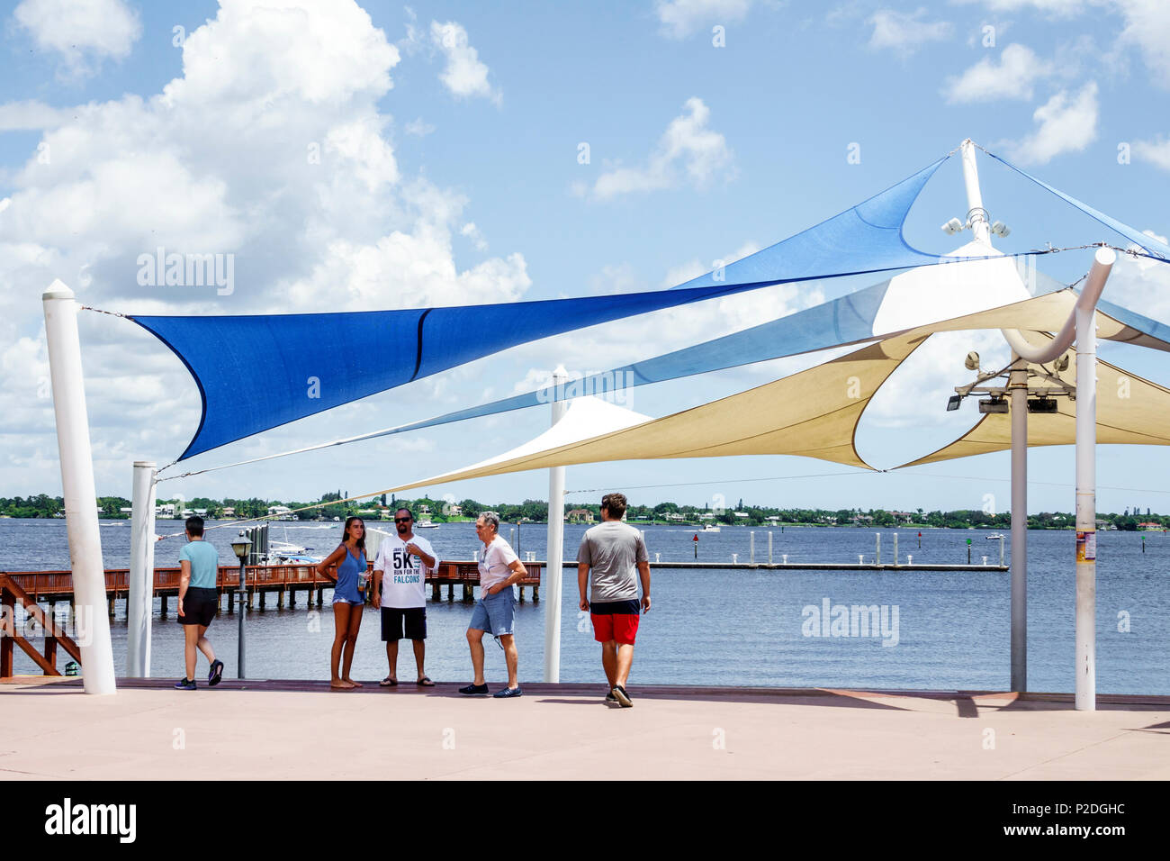 Florida,FL South,Stuart,St. Lucie River water,historic downtown ...