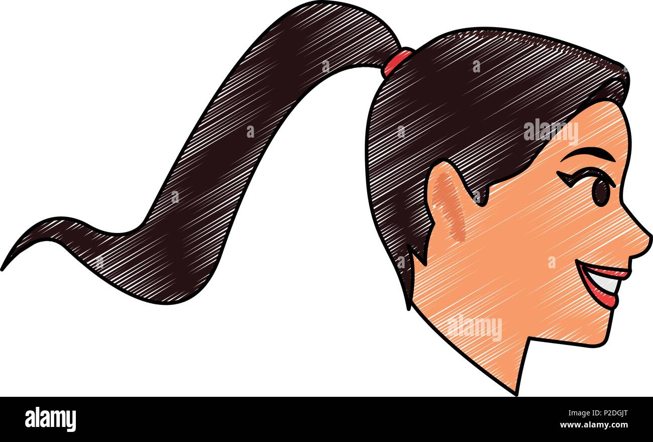 Young woman face scribble Stock Vector Image & Art - Alamy