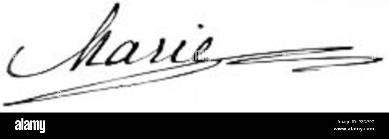 . Signature of Queen Marie of Romania . 1901. Queen Marie 51 ...