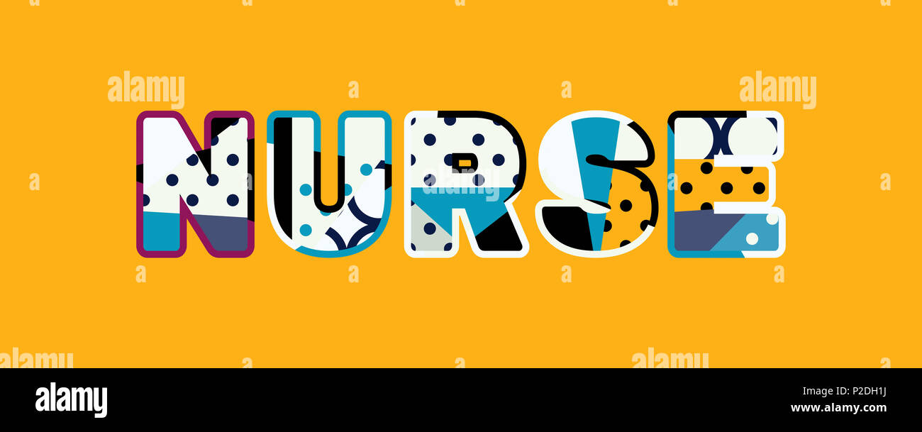 Nurse typography hi-res stock photography and images - Alamy