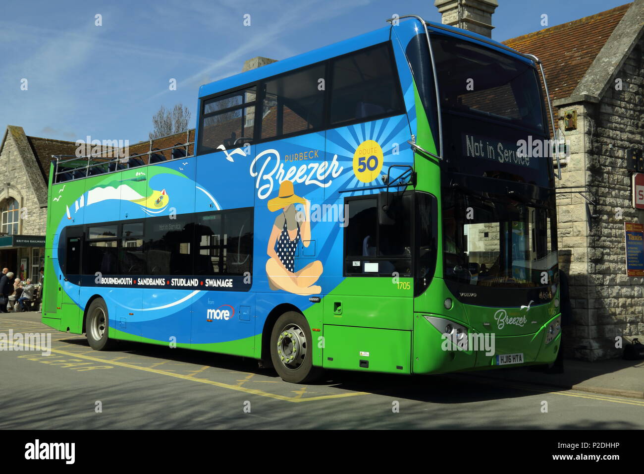 Purbeck breezer bus hi-res stock photography and images - Alamy
