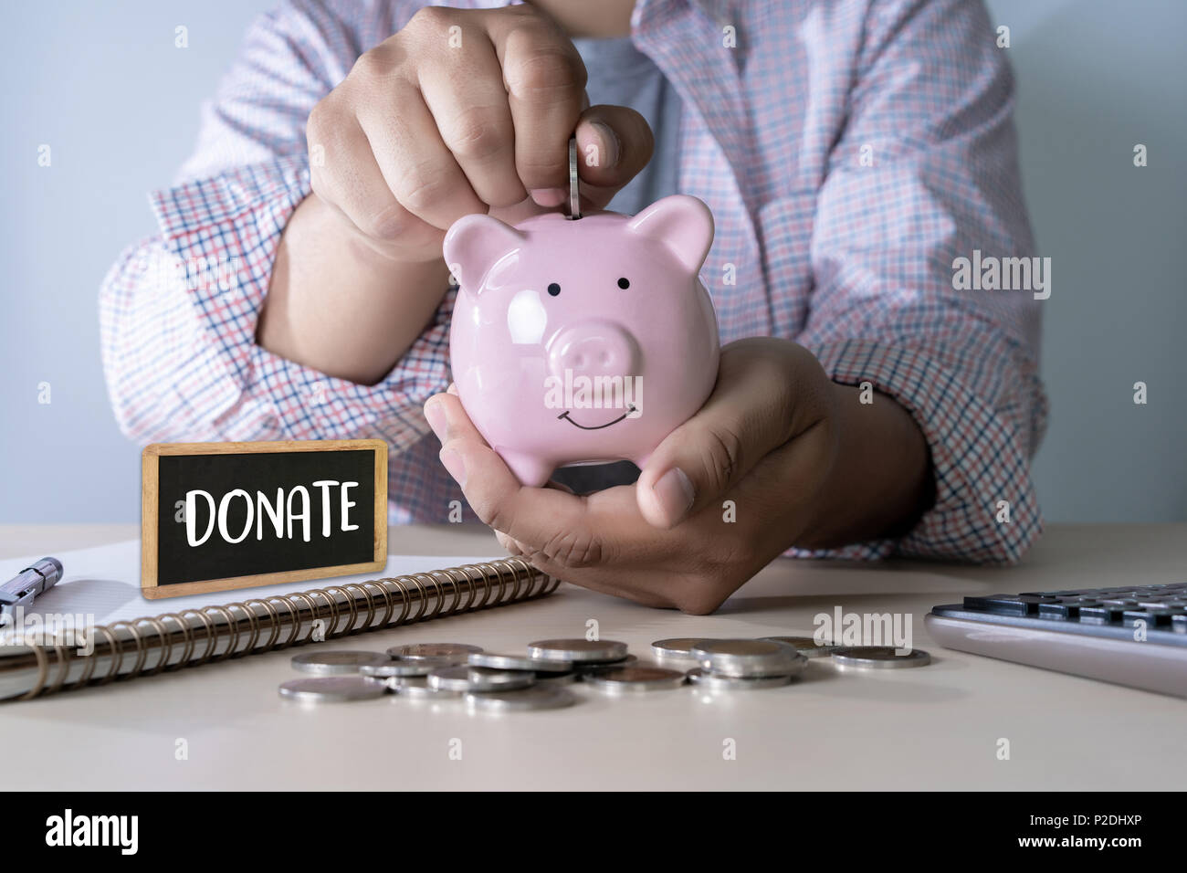 DONATE concept giving and donation Charity Give Help Stock Photo - Alamy