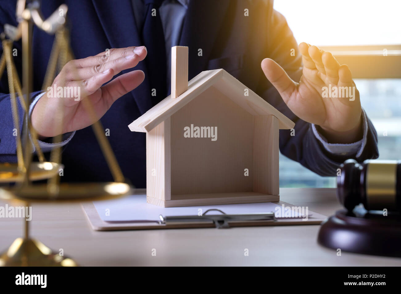 home insurance, Law and justice concept Stock Photo - Alamy