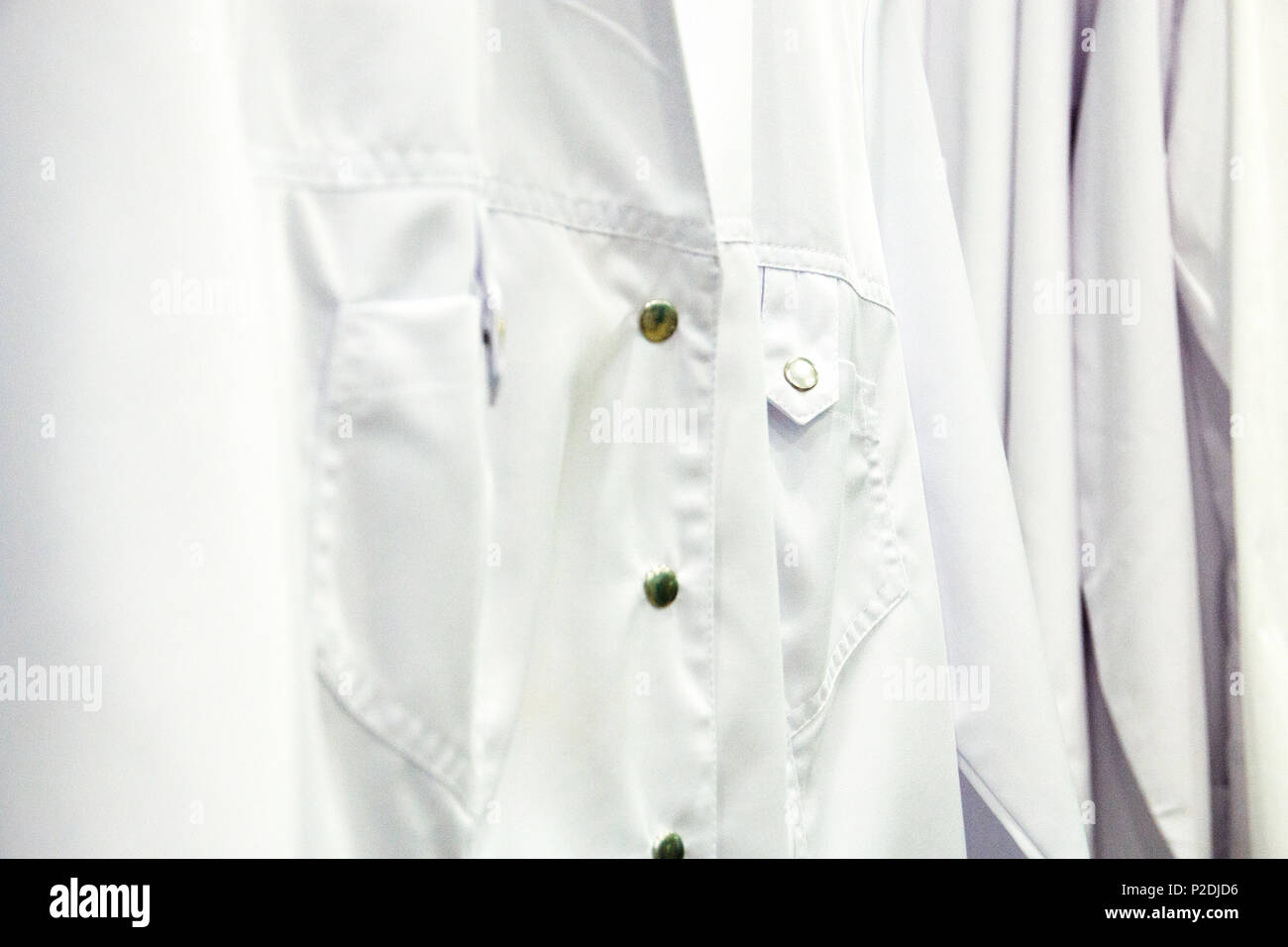 new medical clothing in the store Stock Photo - Alamy