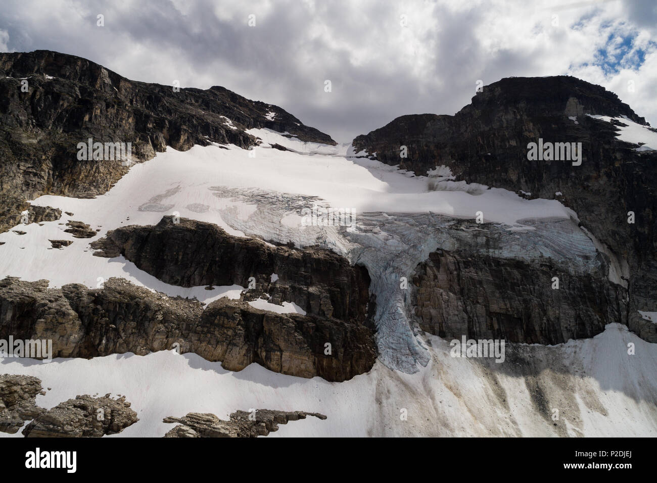 Glacier on the rocky mountain Stock Photo - Alamy