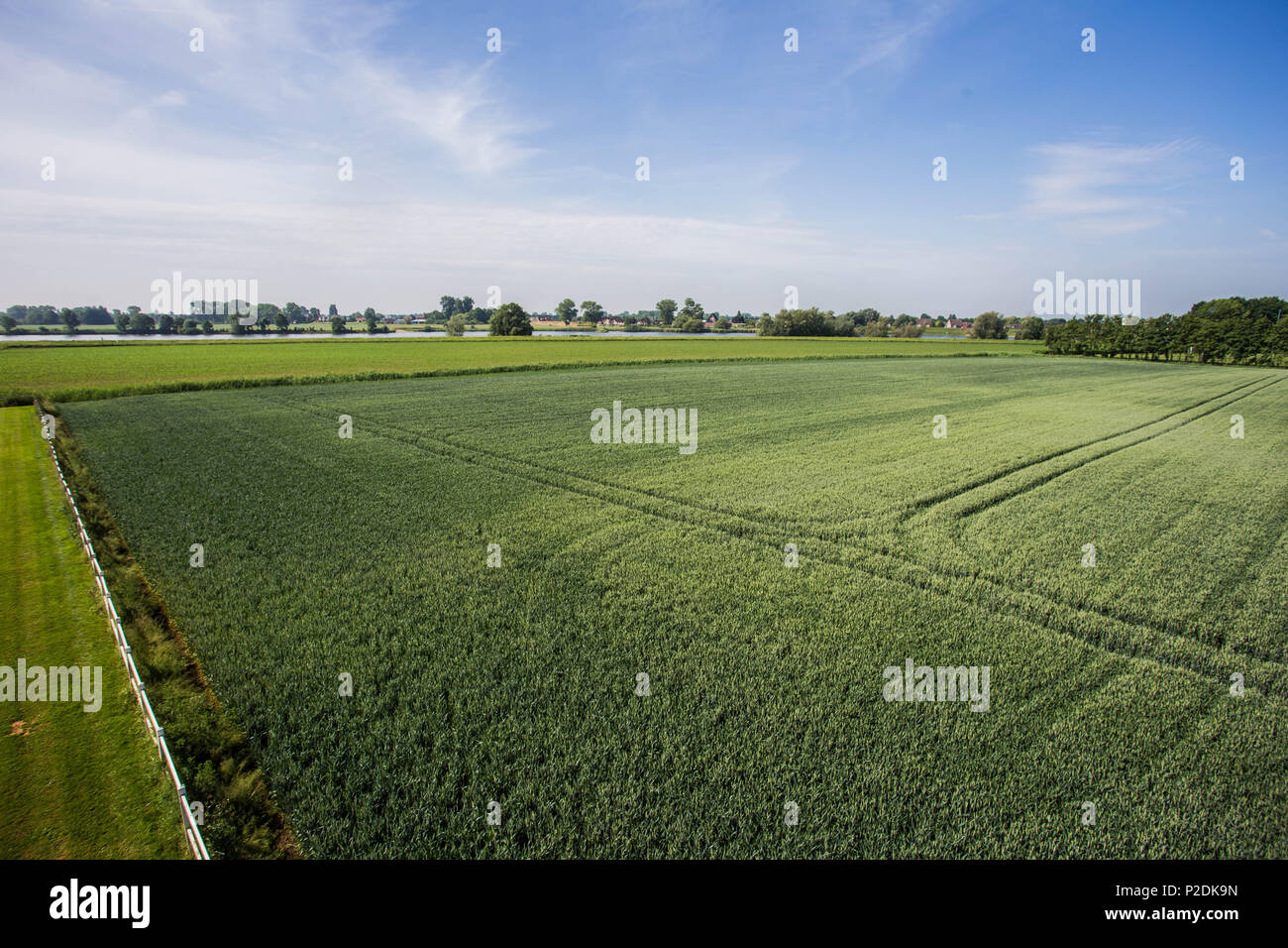 Aerial view of agricultural fields in the Netherlands Stock Photo - Alamy