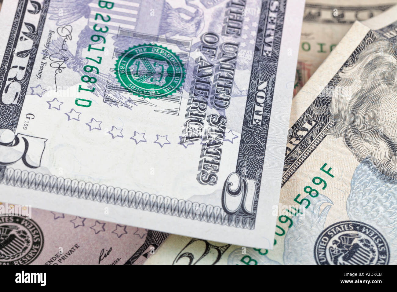 Used dollar bills background Stock Photo - Alamy