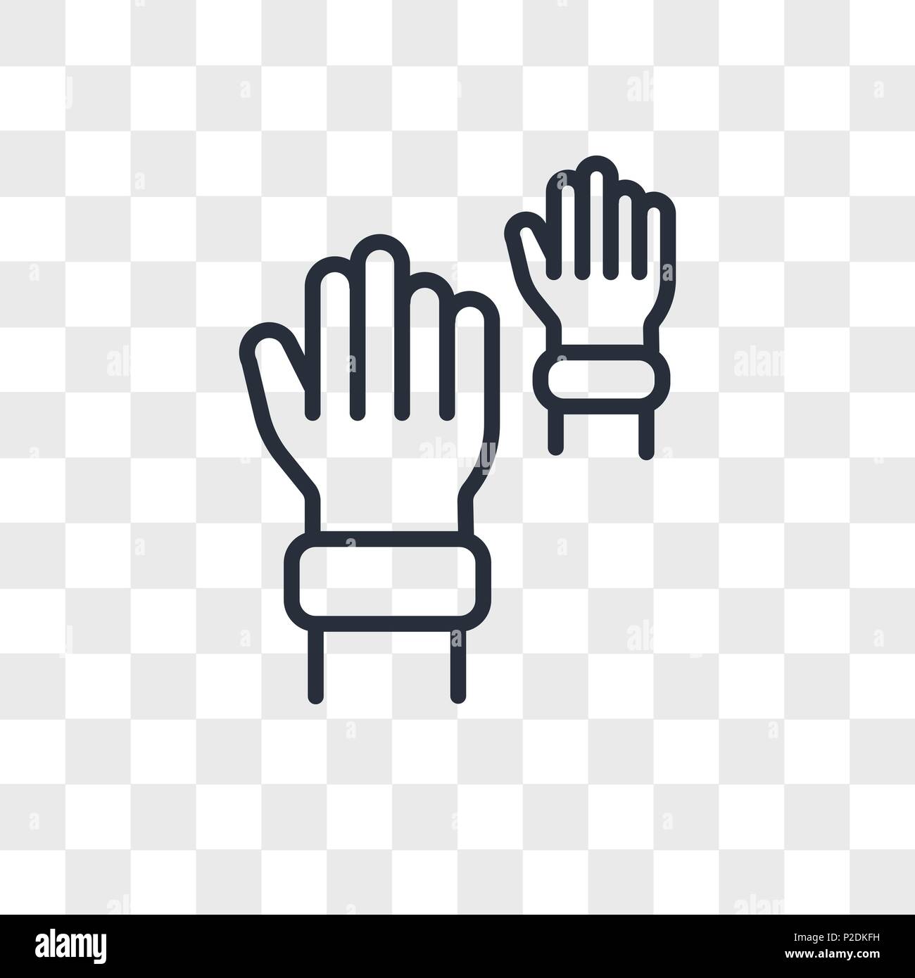 Hands vector icon isolated on transparent background, Hands logo ...