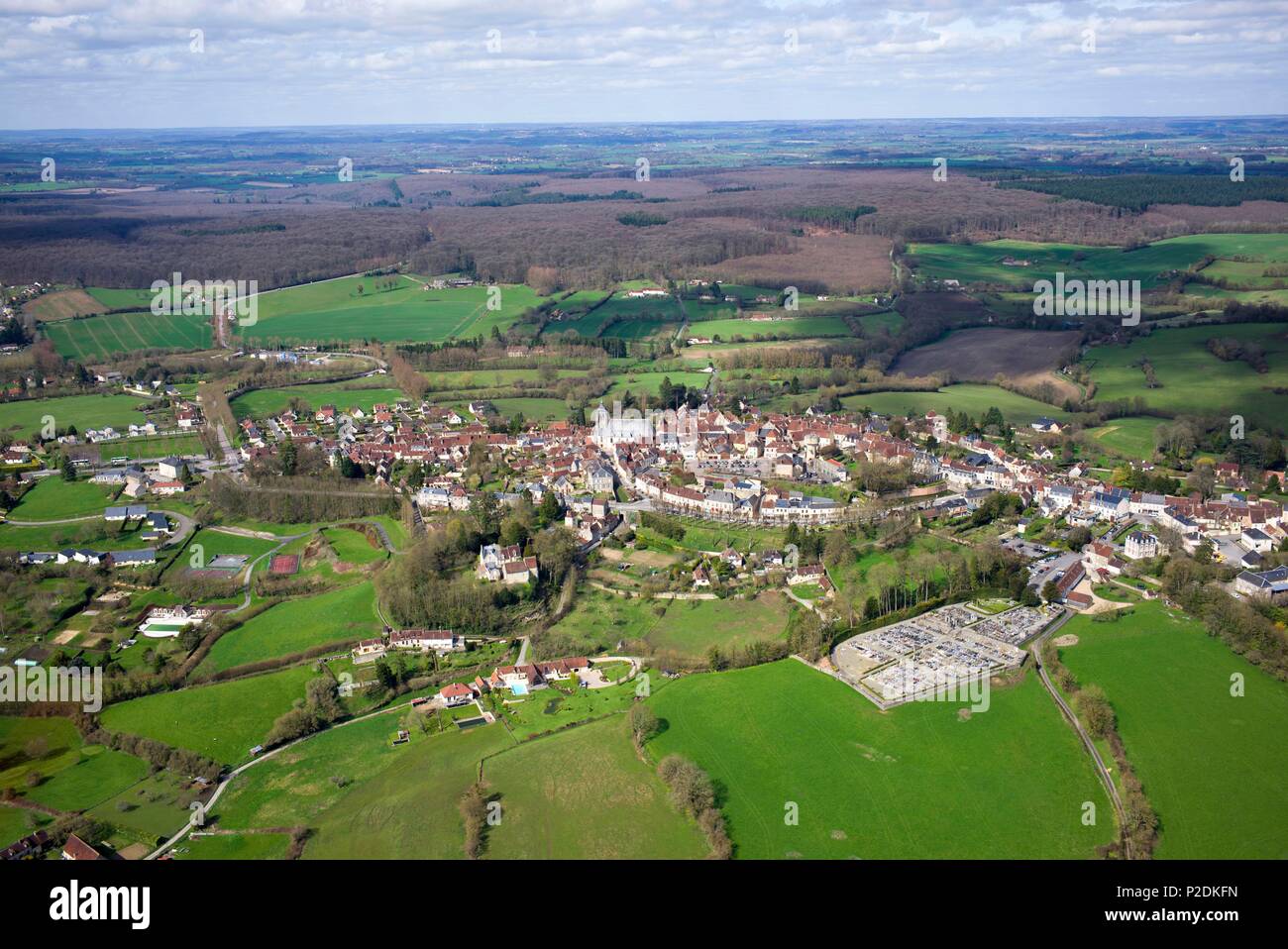 France, Orne, Le Perche, Belleme, general view of Perche Stock Photo ...