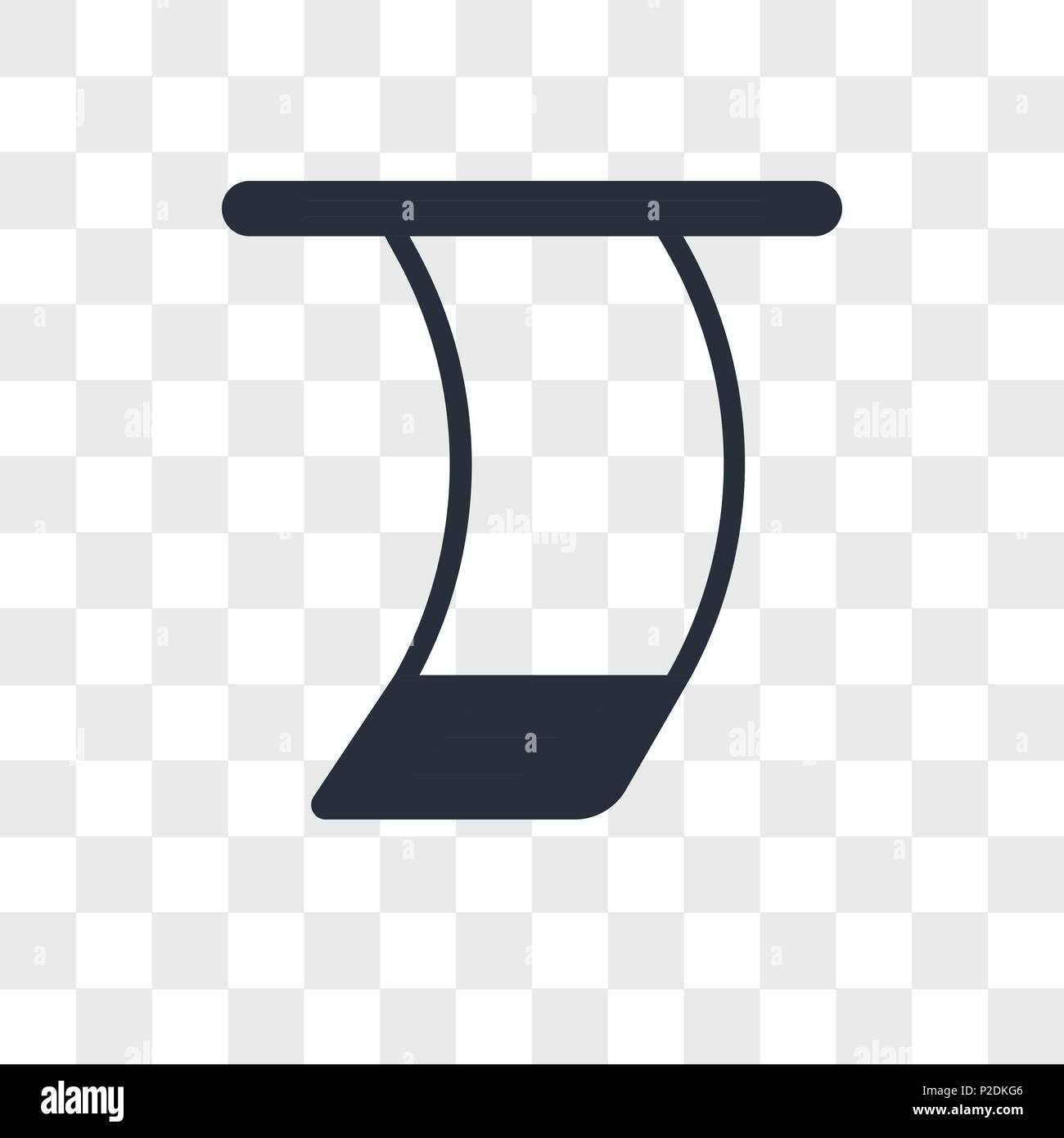 Trapeze vector icon isolated on transparent background, Trapeze logo ...