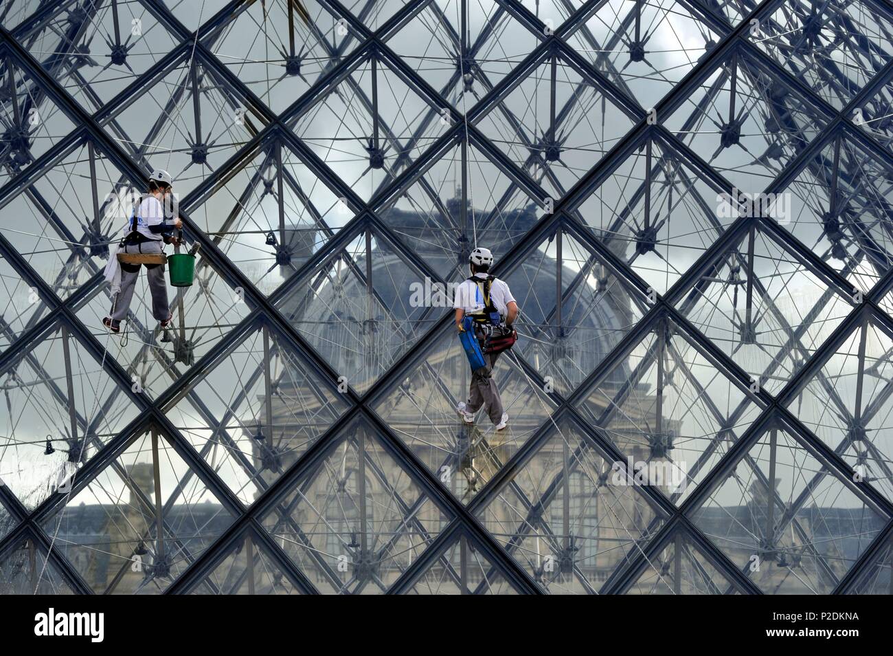 France, Paris, area listed as World Heritage by UNESCO, Louvre Museum ...