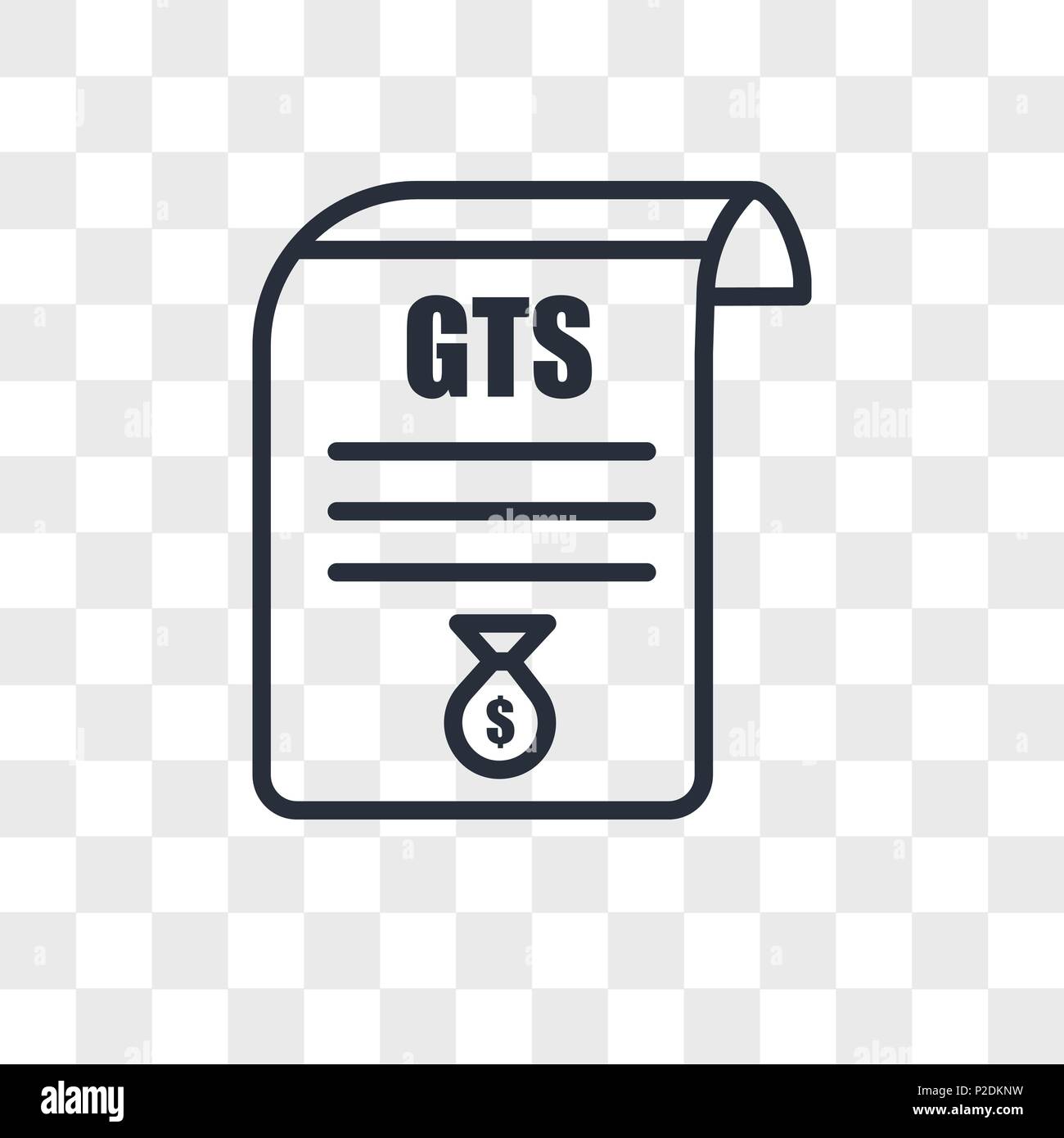 gst vector icon isolated on transparent background, gst logo concept ...