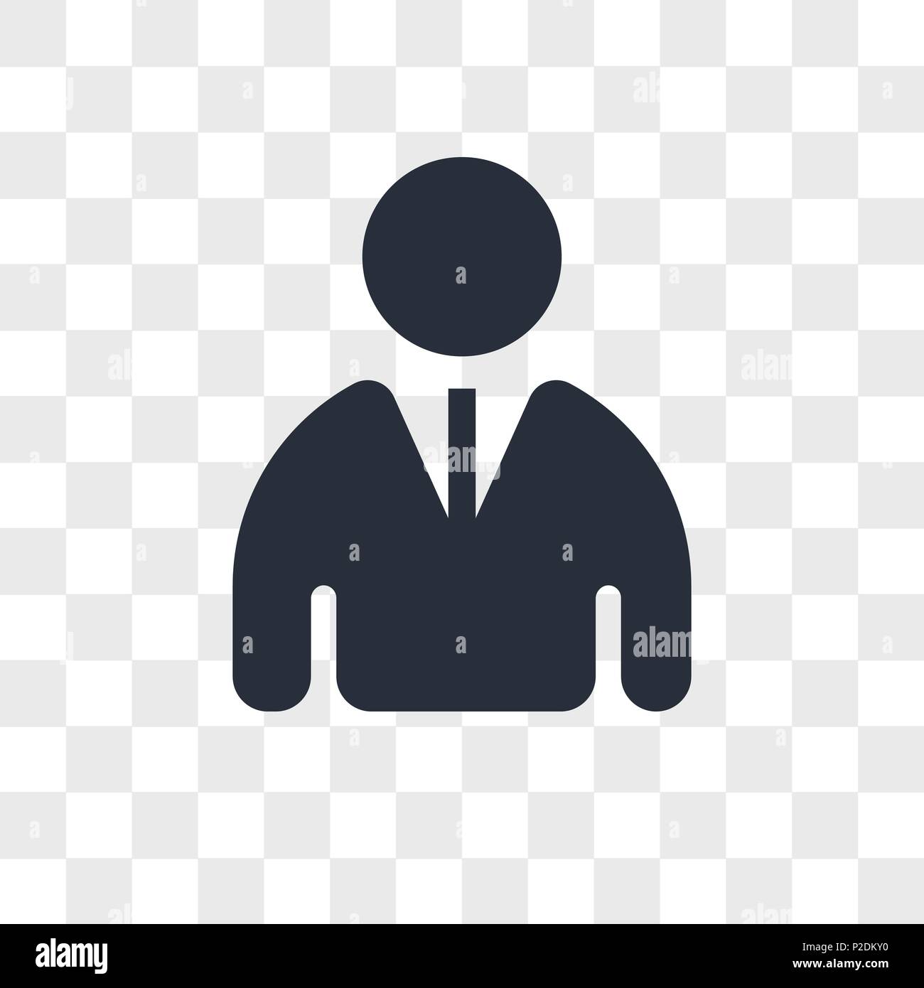 User vector icon isolated on transparent background, User logo concept ...