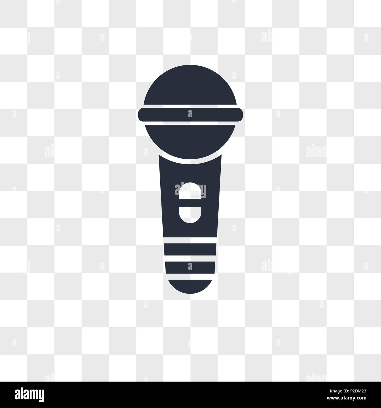 Karaoke vector icon isolated on transparent background, Karaoke logo ...