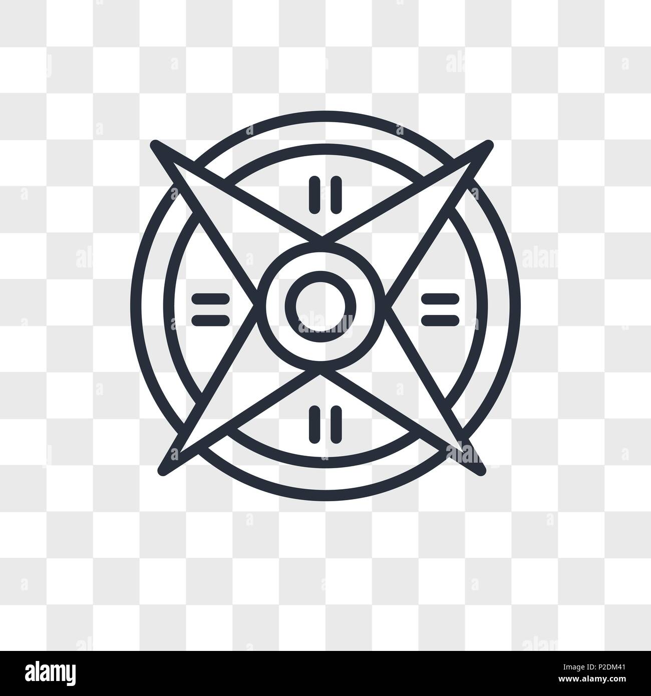 Windrose vector icon isolated on transparent background, Windrose logo ...