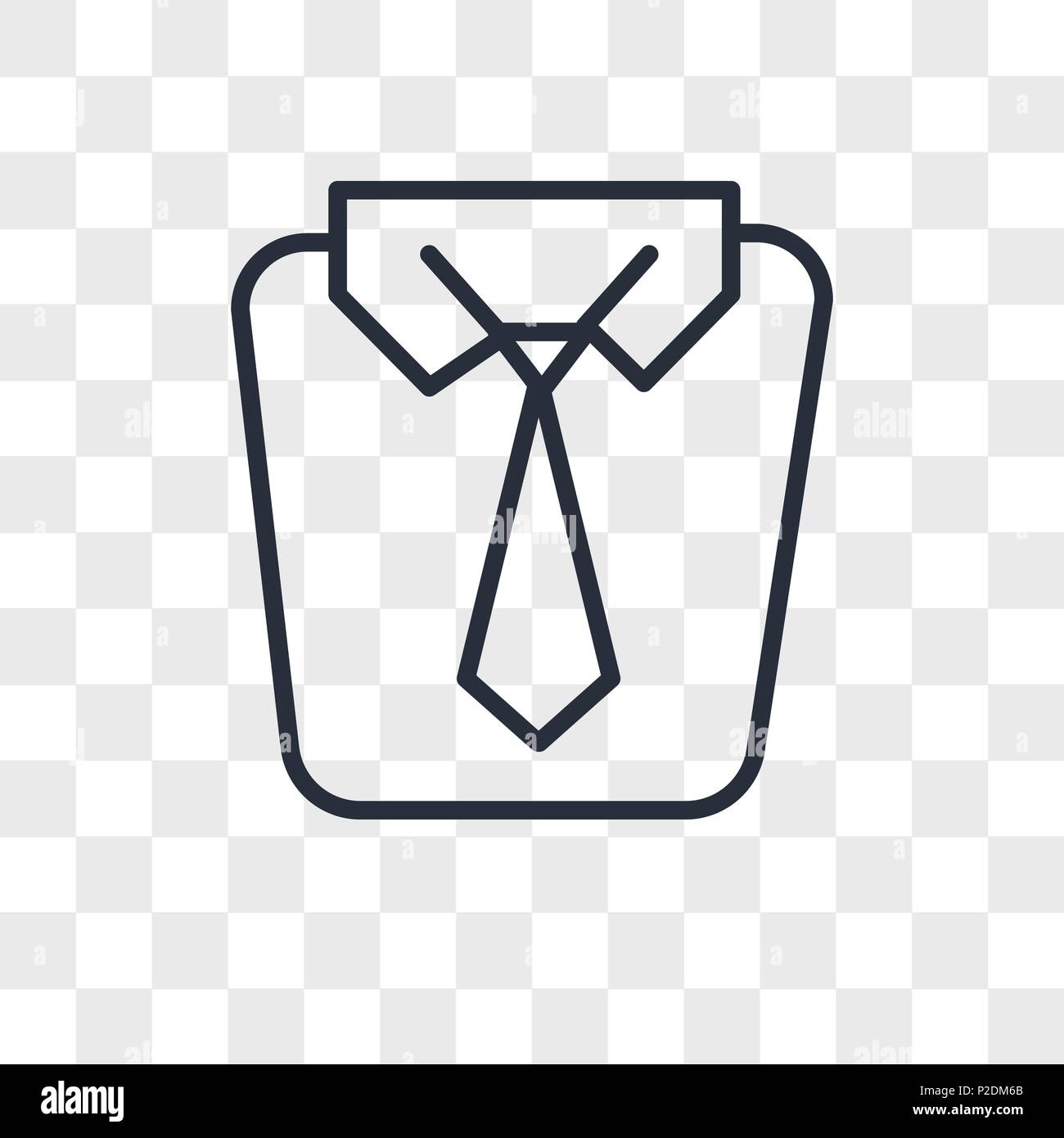Uniform vector icon isolated on transparent background, Uniform logo ...