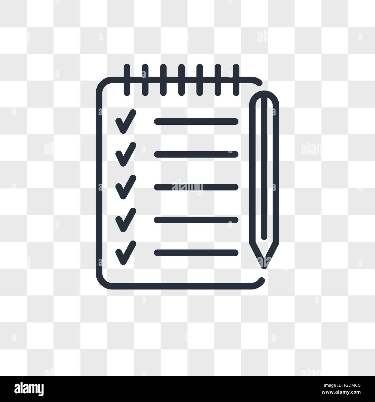 checklist vector icon isolated on transparent background, checklist ... checklist vector icon isolated on transparent background, checklist ...