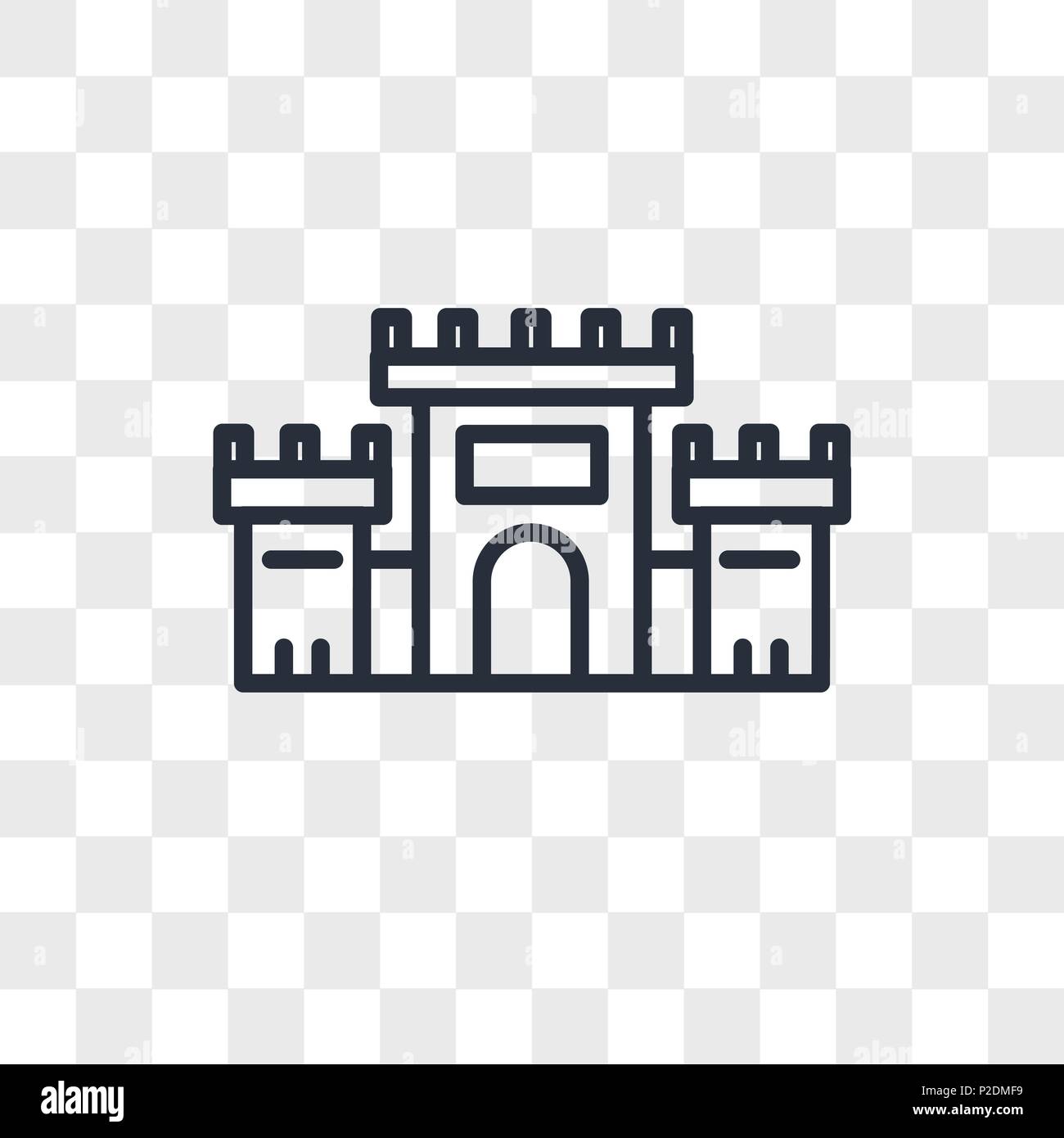 Solomon Temple In Jerusalem vector icon isolated on transparent ...