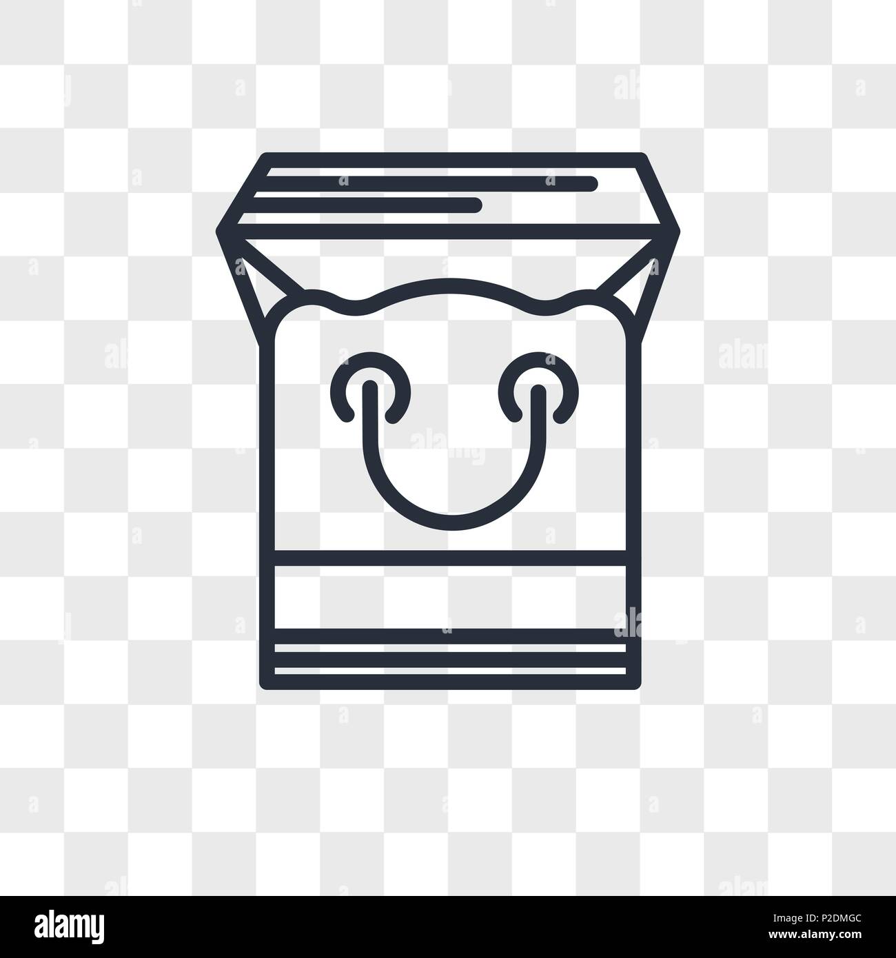 Bag vector icon isolated on transparent background, Bag logo concept ...